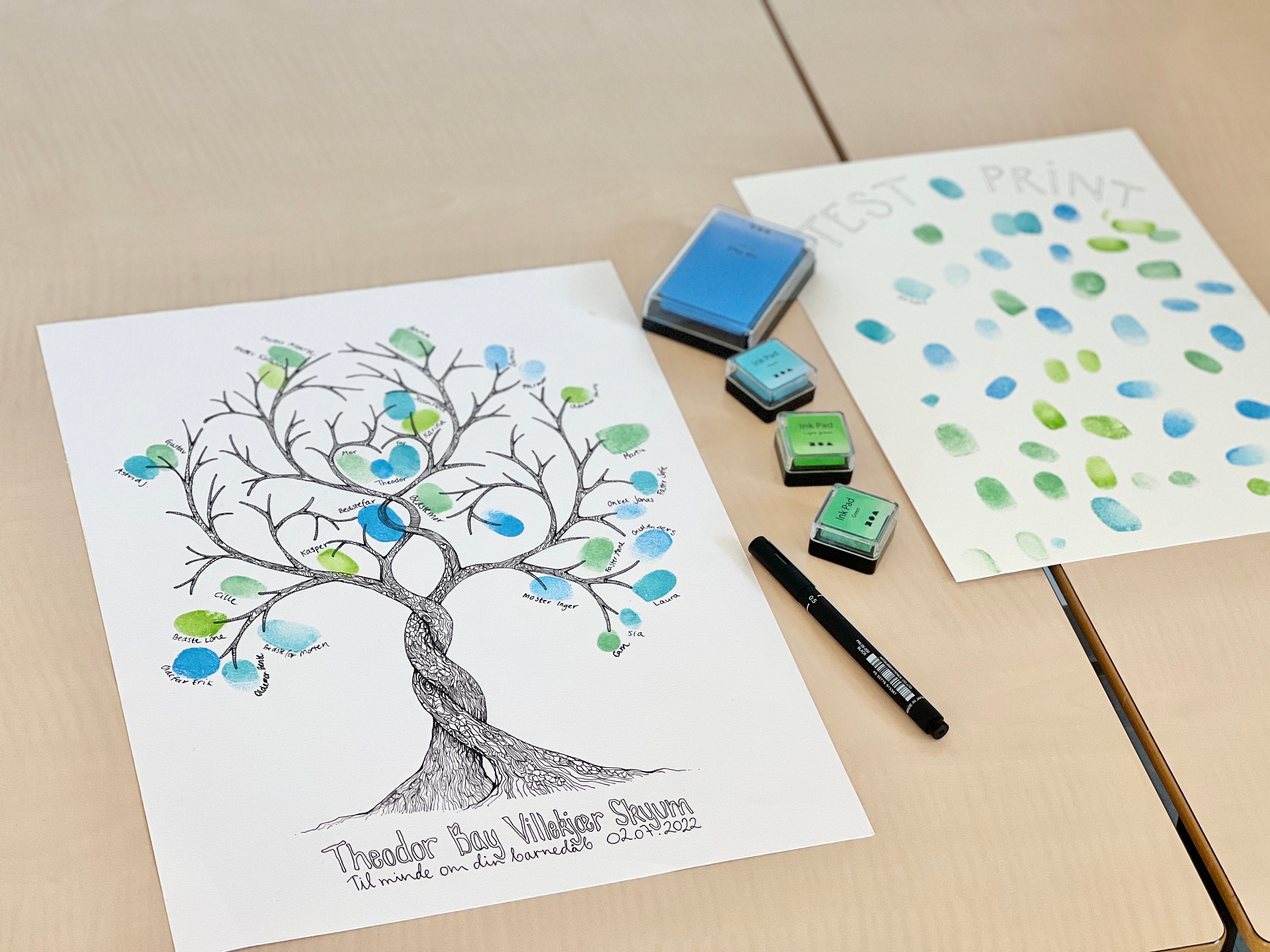 Fingerprint Tree Instant Download Printable Wedding - Etsy Canada