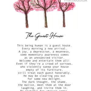 The Guest House by Rumi, Instant Download, Printable, Everyday ...