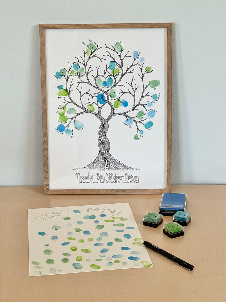 Fingerprint Tree Instant Download Printable Wedding - Etsy