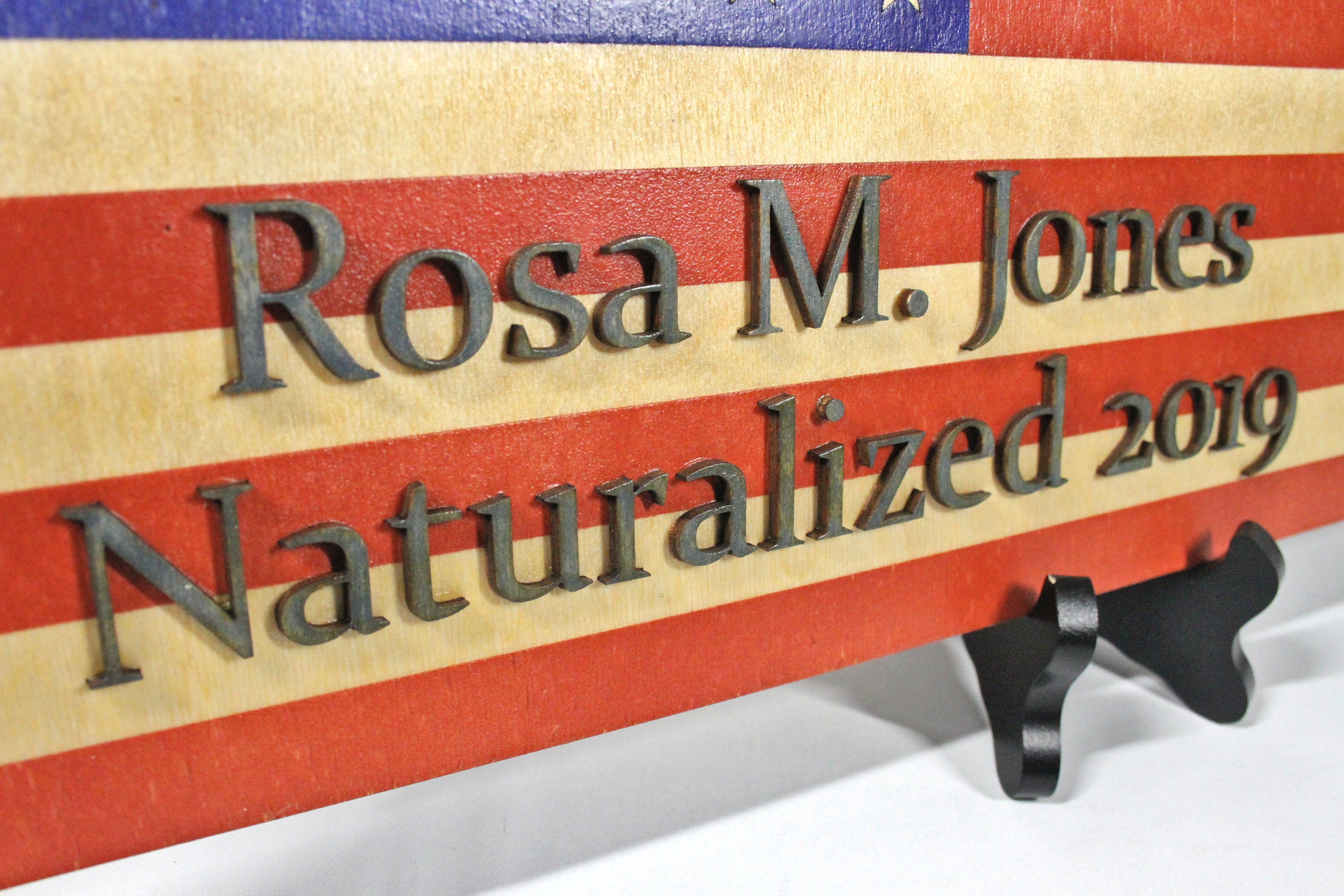 American Flag Citizenship Sign - Made to Order - Etsy