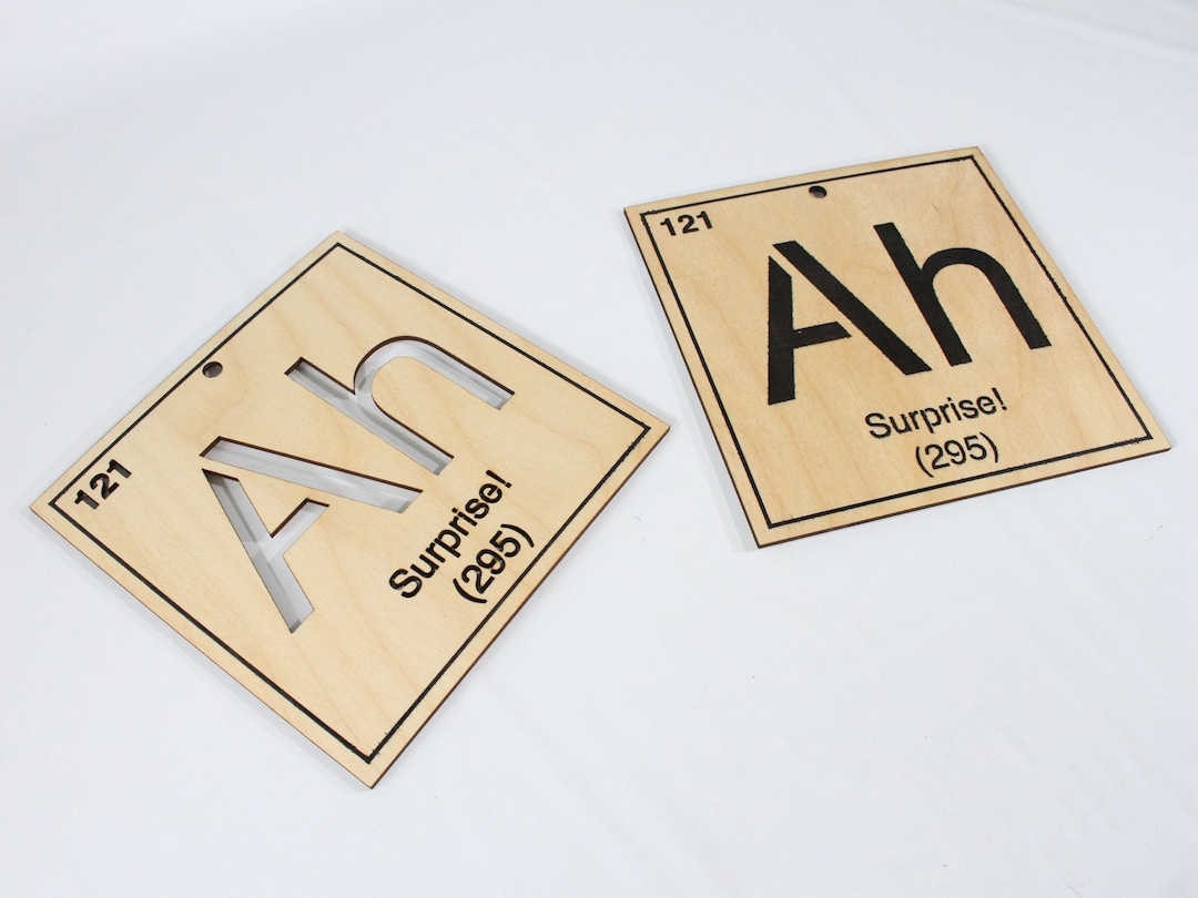Ah Element of Surprise - Funny Element Sign - Etsy