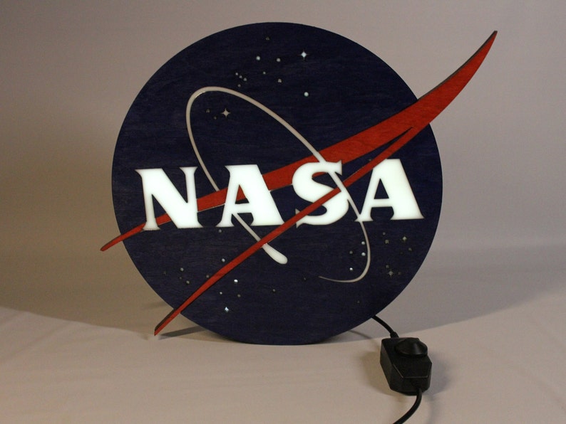 NASA Light-up Sign Stain and Resin - Etsy