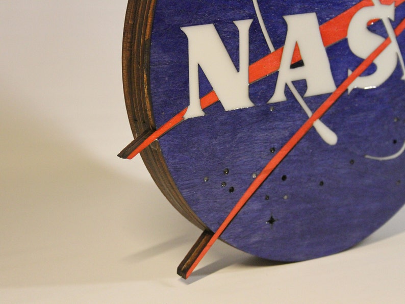 NASA Light-up Sign - Stain and Resin - Etsy
