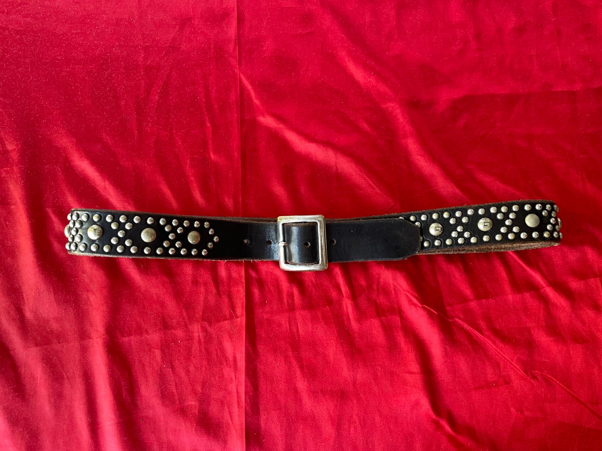Handmade Studded, Ton Up, Rocker, Rockabilly, Western, Motorcycle Belt ...