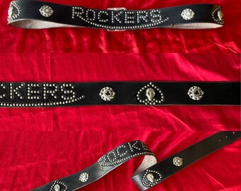 Studded Jeweled Rockabilly Motorcycle Belt - Etsy