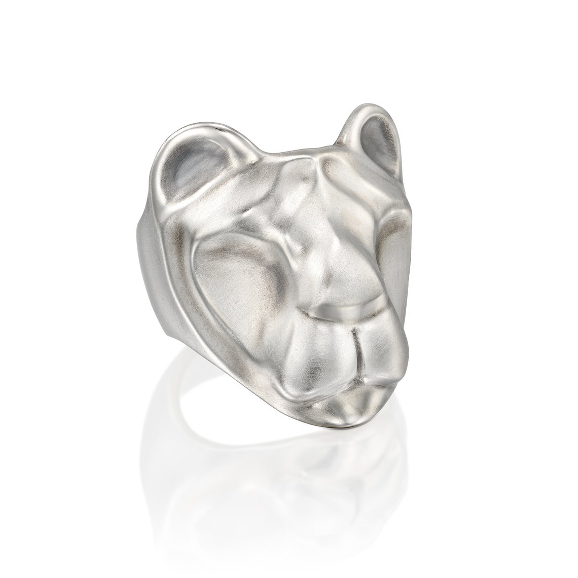 Silver Lioness Ring - Etsy