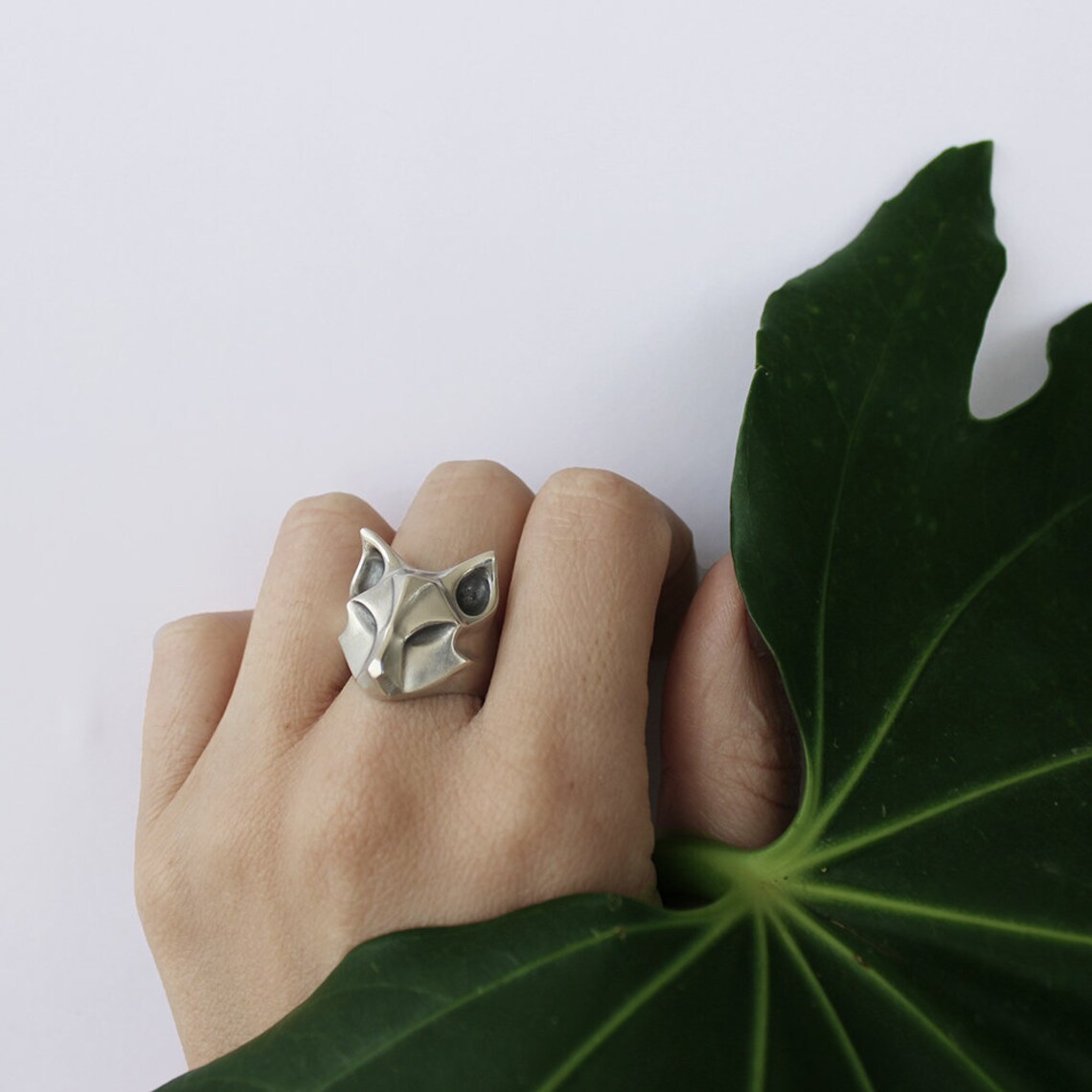Silver Fox Ring Fox Jewelry Animal Jewelry Animal Ring - Etsy