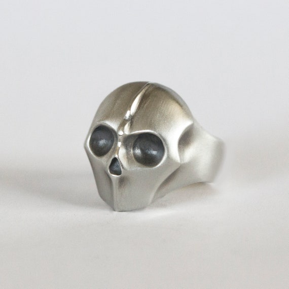 Minimalist Skull Ring Unisex Skull Ring Skull Jewelry | Etsy