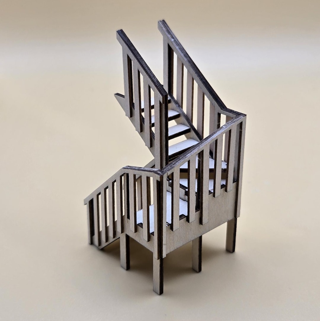 1:48 Scale Switchback Stairs KIT With Railing - Etsy