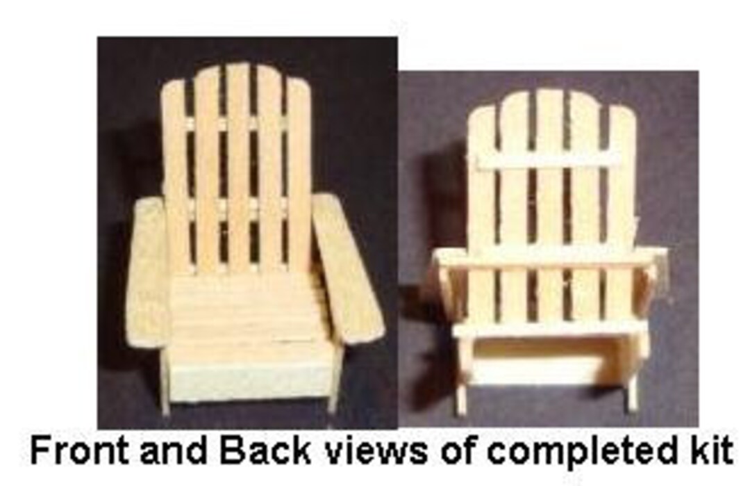 1:48 Scale Adirondack Style Chair Kit - Etsy