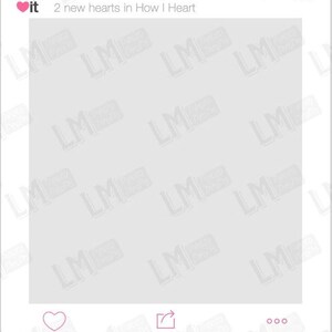 We Heart It Photo Prop Frame Customised DIY DIGITAL - Etsy