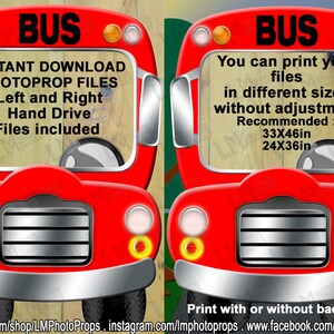 Giant Car Prop, Extra Large Car Prop, Bus Prop, INSTANT DOWNLOAD, Bus ...