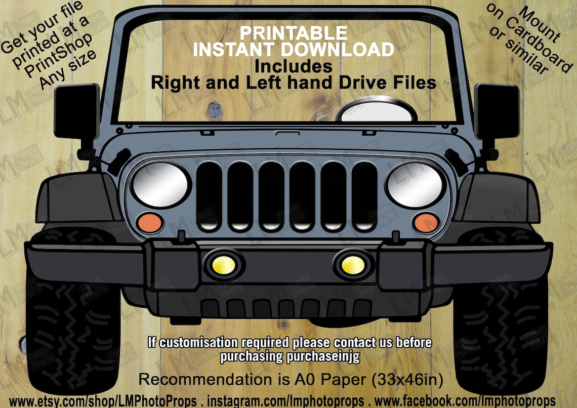 Car Prop Giant Off-road Extra Large Car Prop Slate Grey 4x4 - Etsy