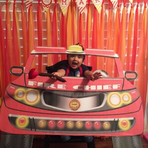 Large Fire Chief Car Prop File, Fireman Photobooth File, Fire Chief ...