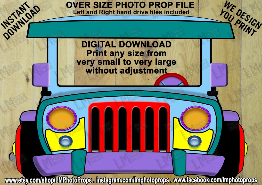 INSTANT DOWNLOAD, Jeepney, Dyipni, Giant Car Prop, Philippines, Public ...