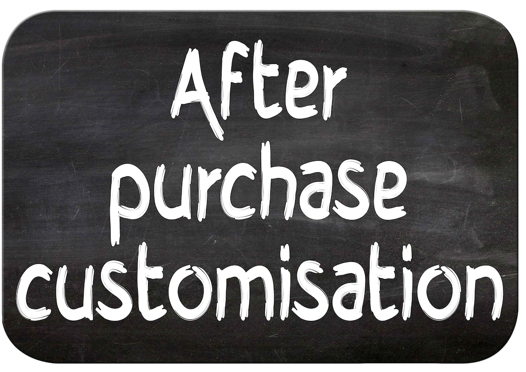 After Purchase Customisation Listing - Etsy