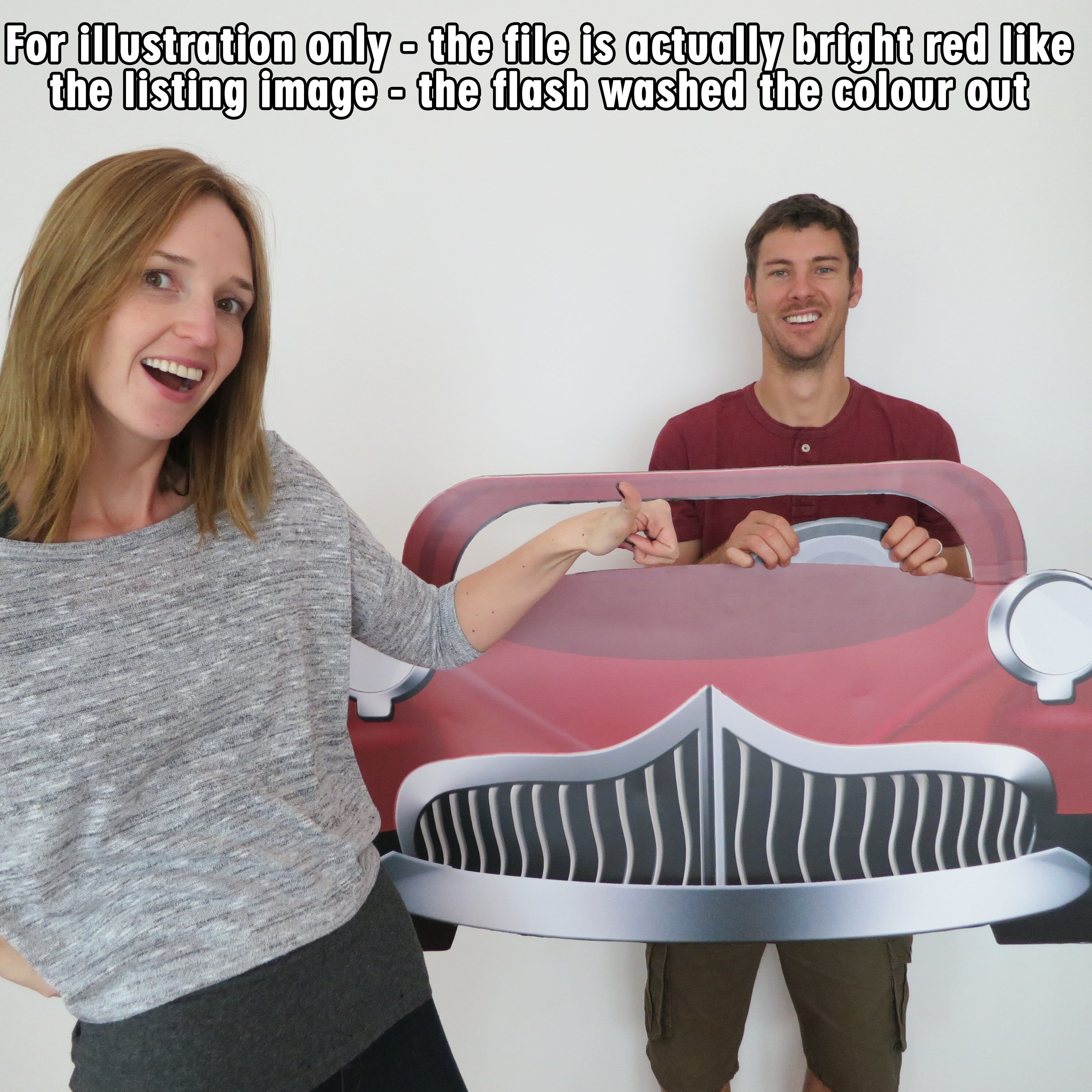 Bright Red Retro Car Prop File Decor 50s Car 60s Car DIY - Etsy