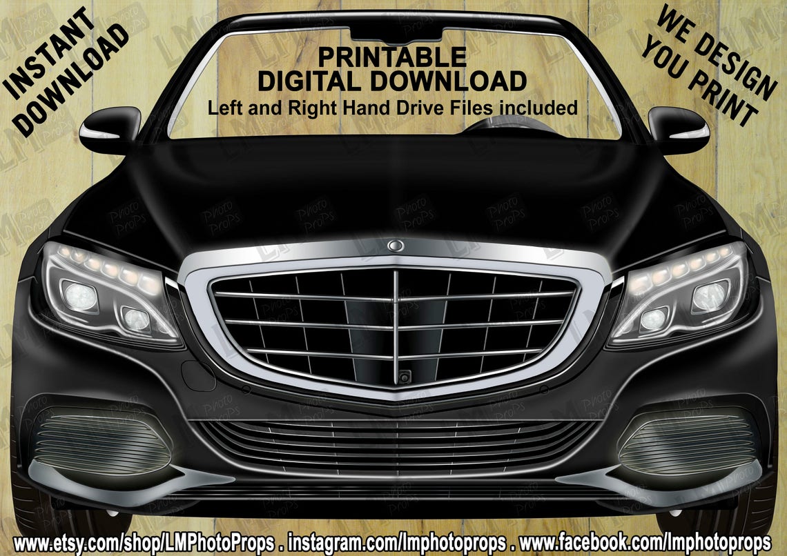 Mercedes Photo Prop Mercedes Style Photo Prop Photo Booth - Etsy