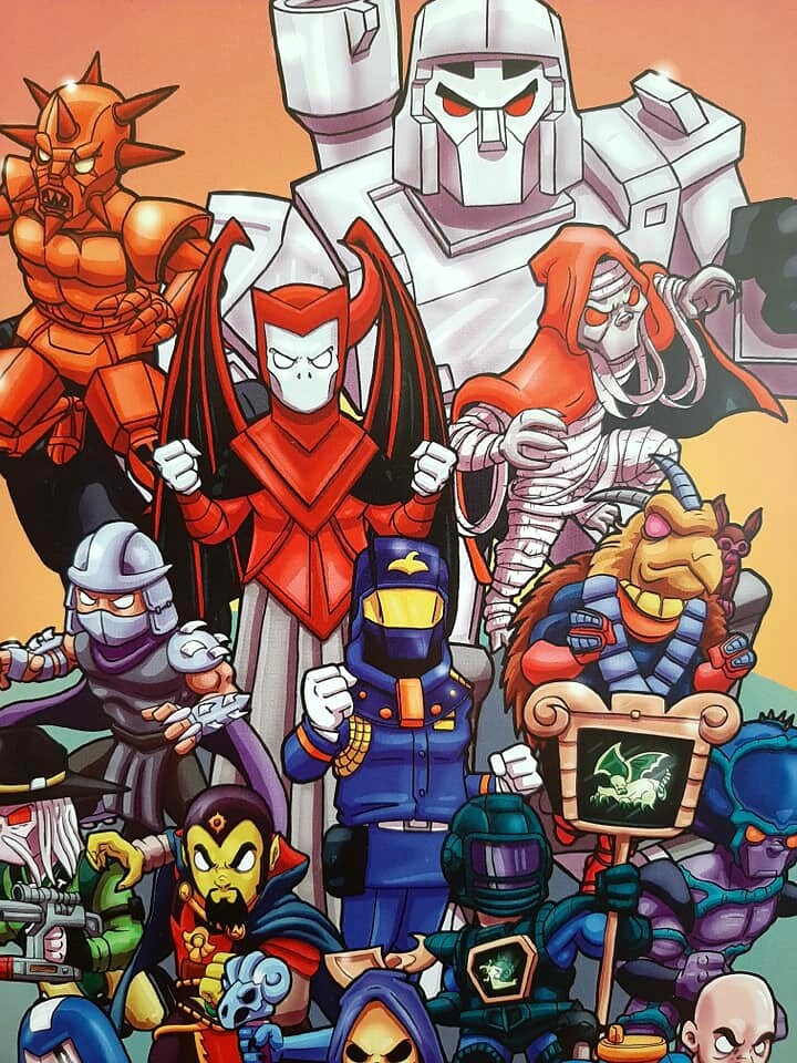 80's Cartoon Action Heroes and Villains Mashup A4 Print Bundle - Etsy