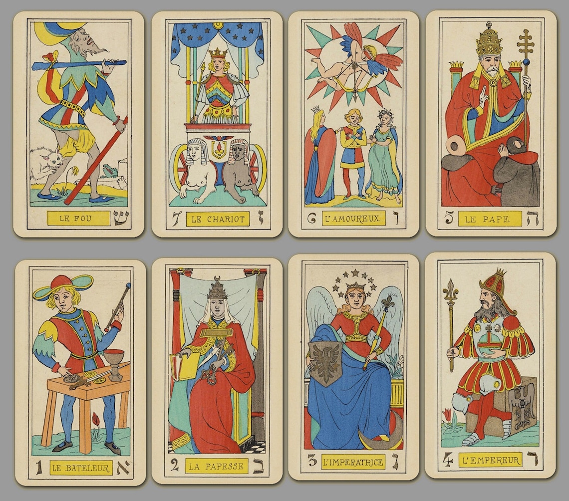 Oswald Wirth Tarot 1889 and 1926 Original 22 Majors Only. - Etsy