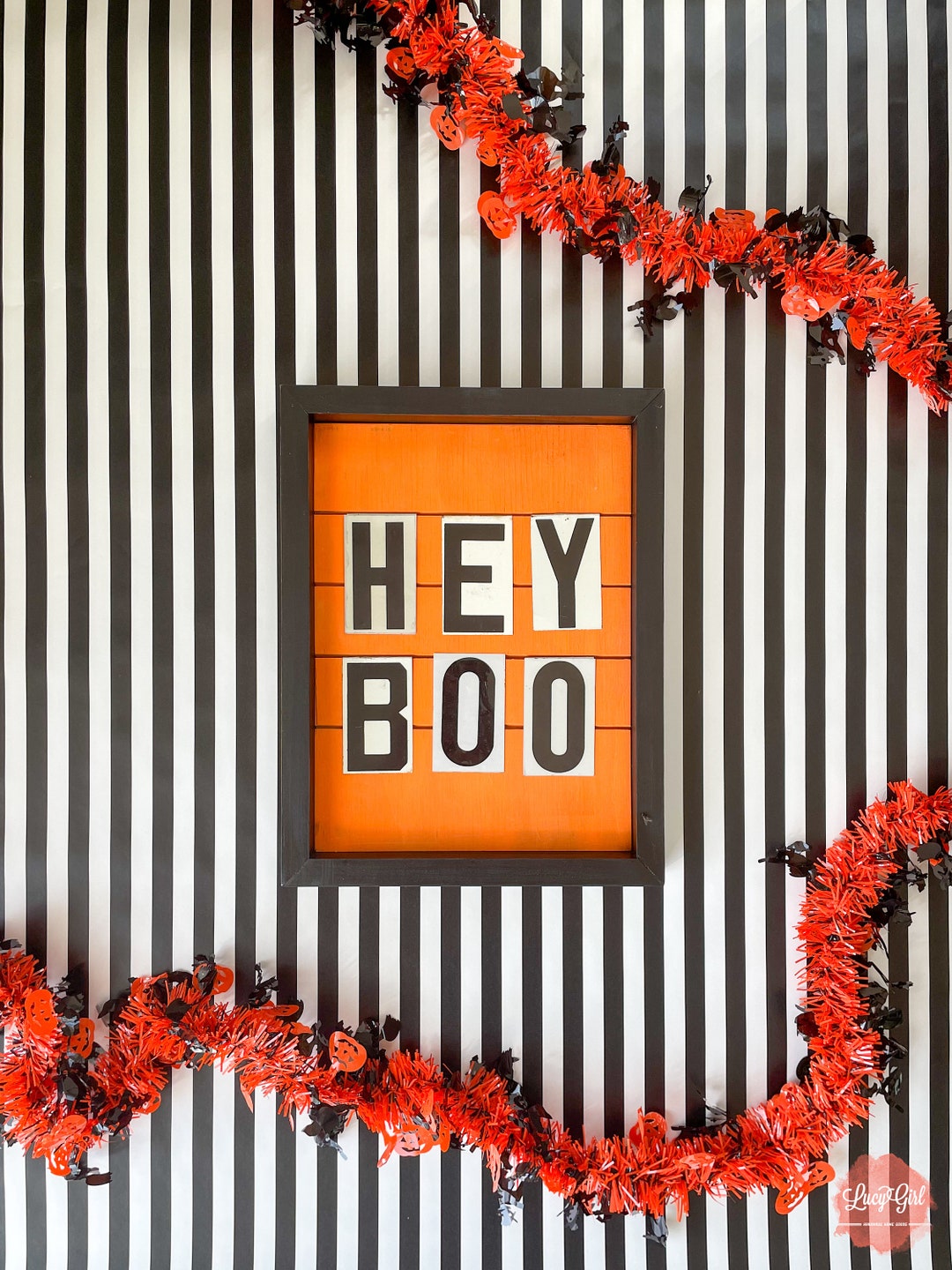Upcycled Hey Boo Wood Message Board, Halloween Decor - Etsy