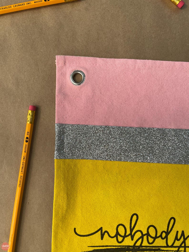 Nobody's Perfect Canvas Banner, Teacher Gift - Etsy