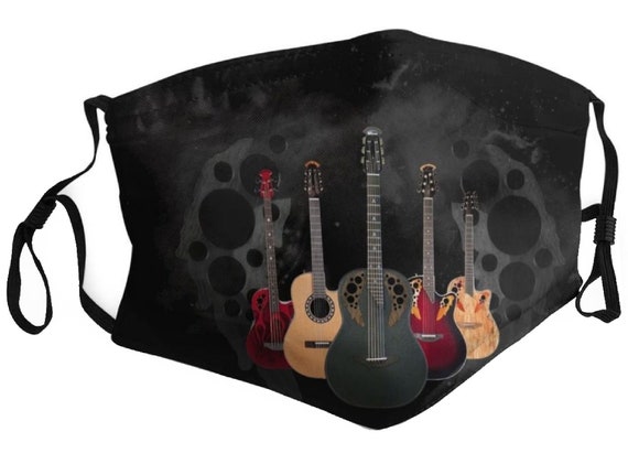 Guitar Face Mask Music Festival Adult Adjustable Nose Wire - Etsy