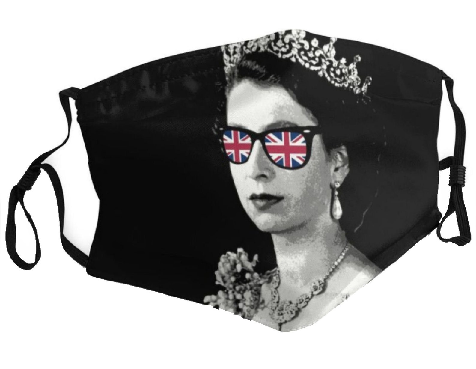 Queen Elizabeth Face Mask England Sunglasses Patriotic Nose - Etsy UK