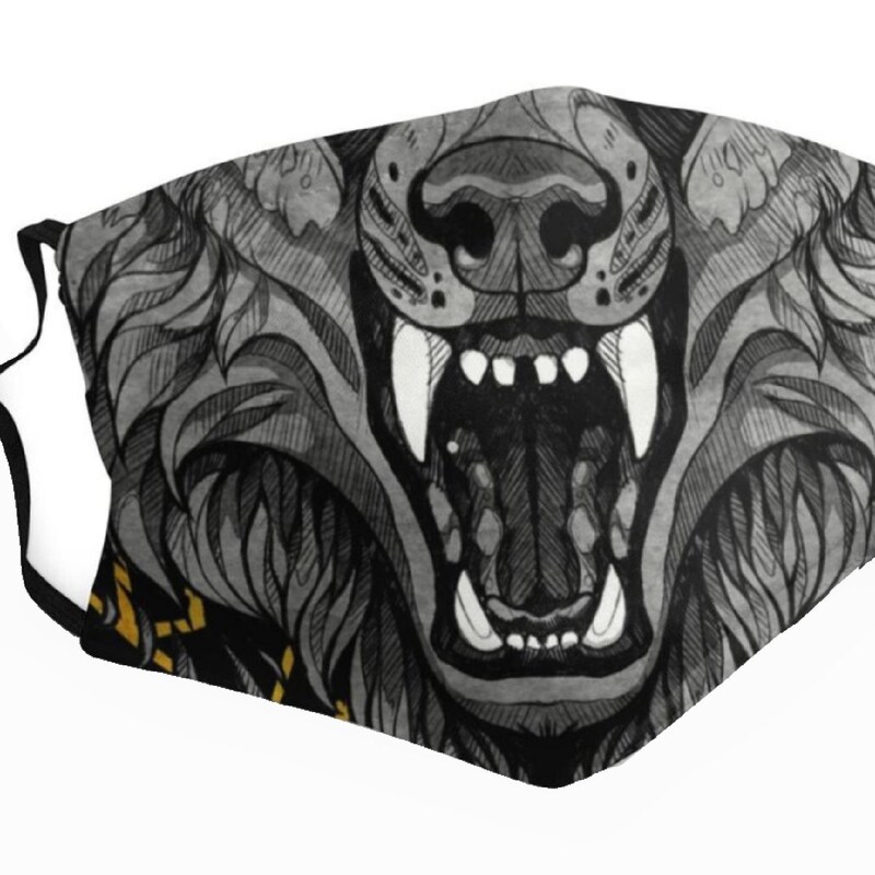 Wolf Face Mask - Etsy