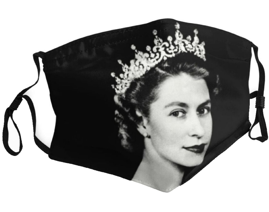 Queen Elizabeth Face Mask Crown Nose Wire Adjustable FREE UK - Etsy