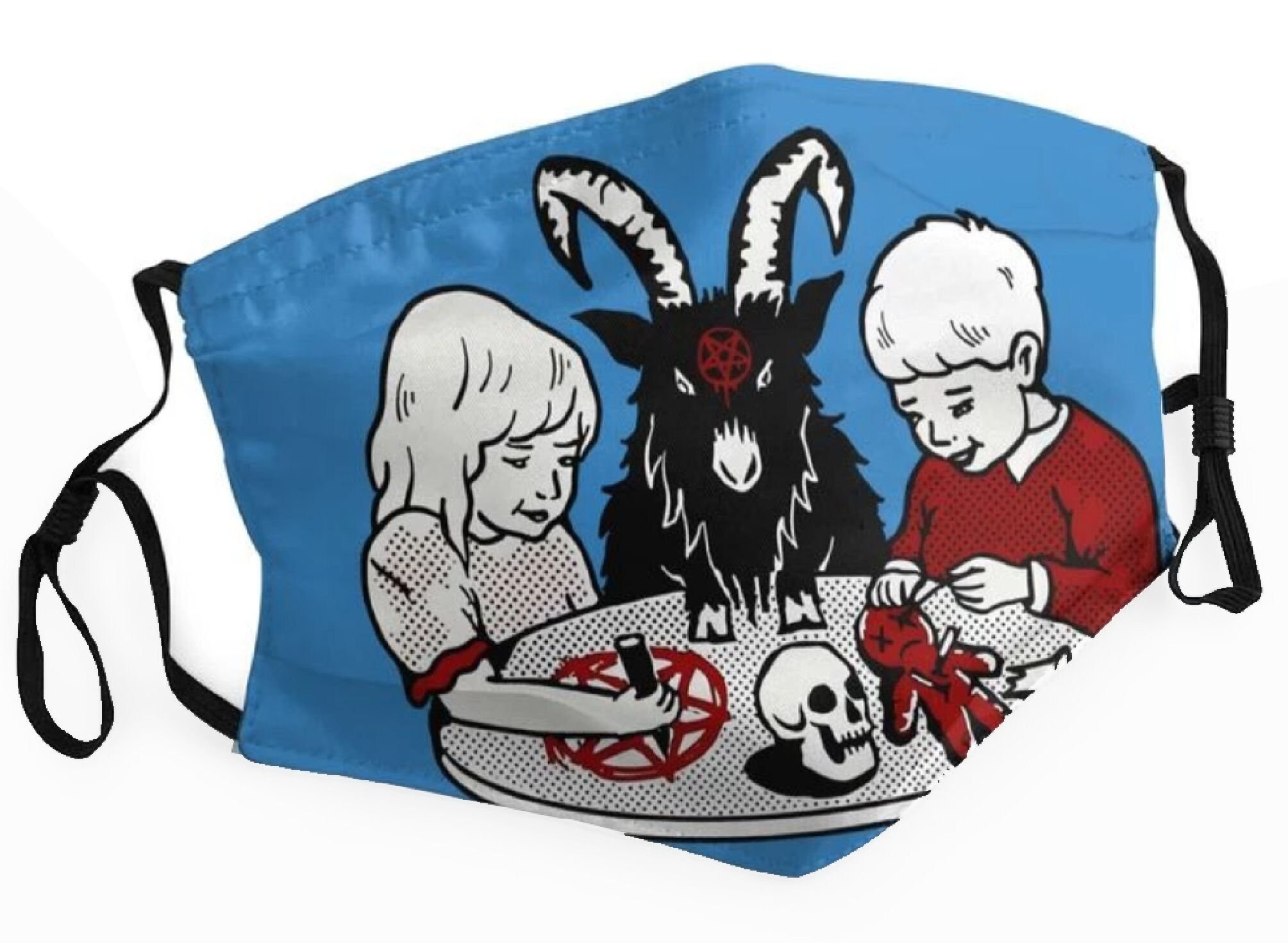 Devil Goat Face Mask Nose Wire Adult Adjustable FREE Uk - Etsy UK