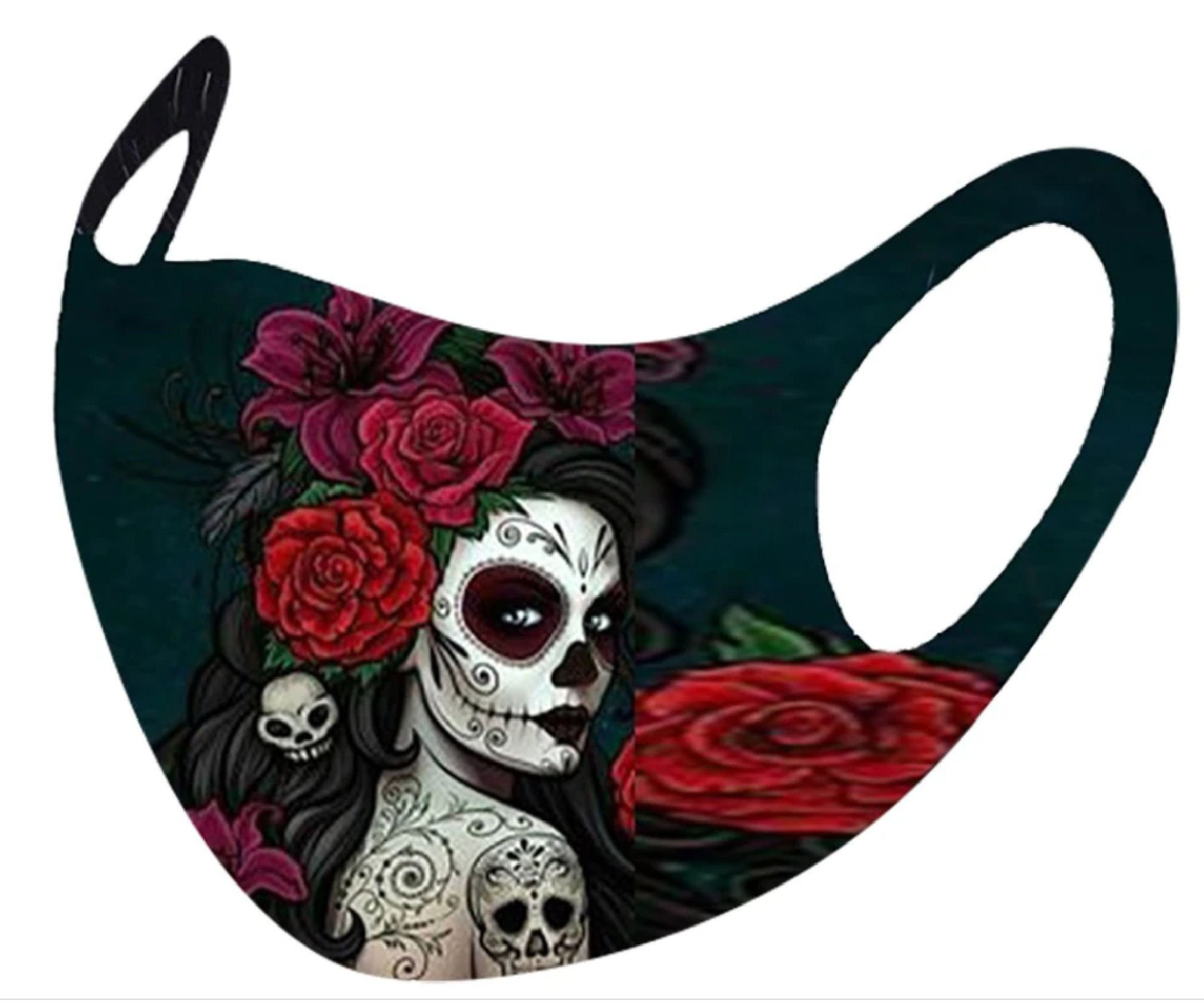 Sugar Skull Half Mask