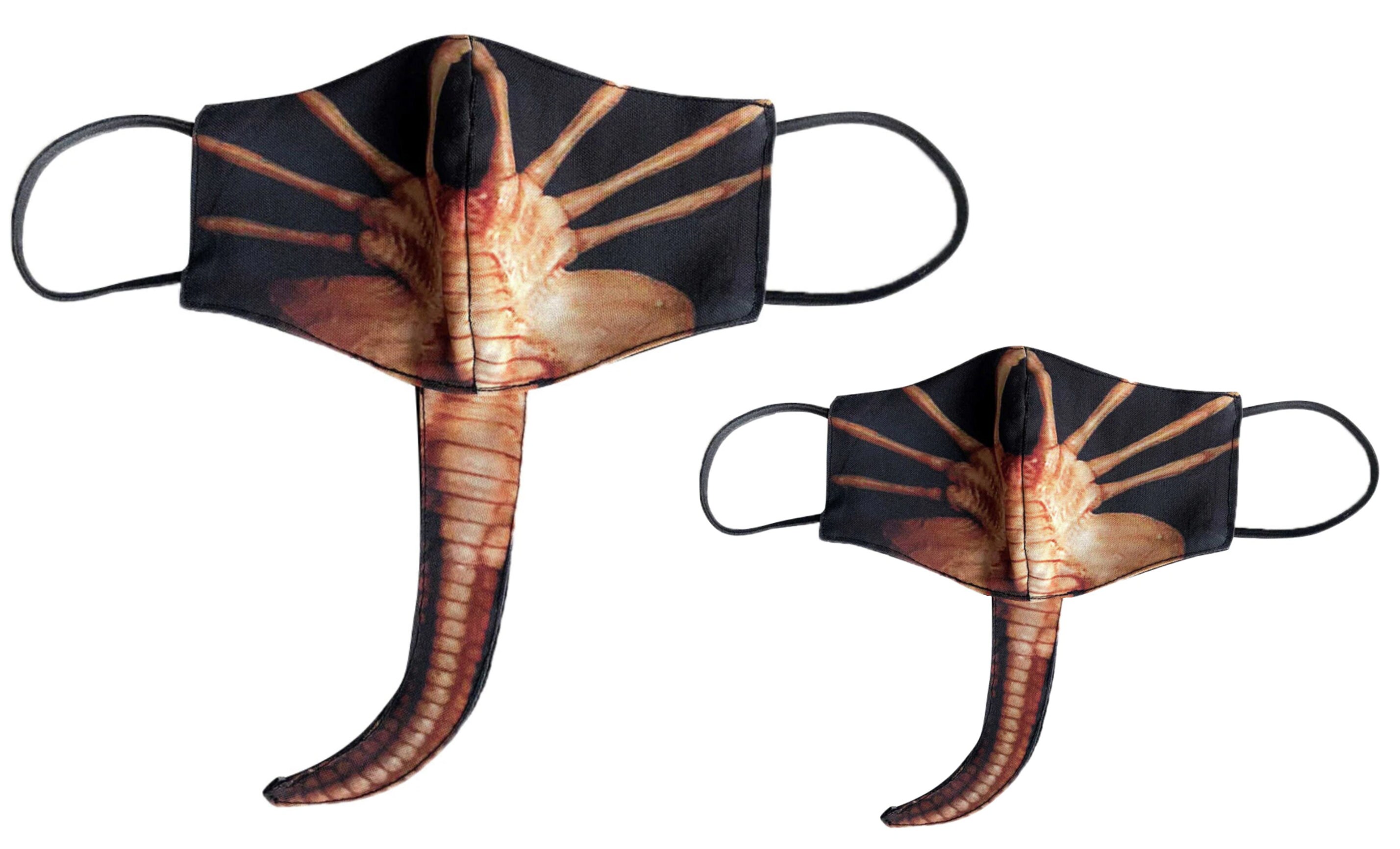 2 ALIEN Face Masks Adult Child Set Washable FREE UK Postage | Etsy