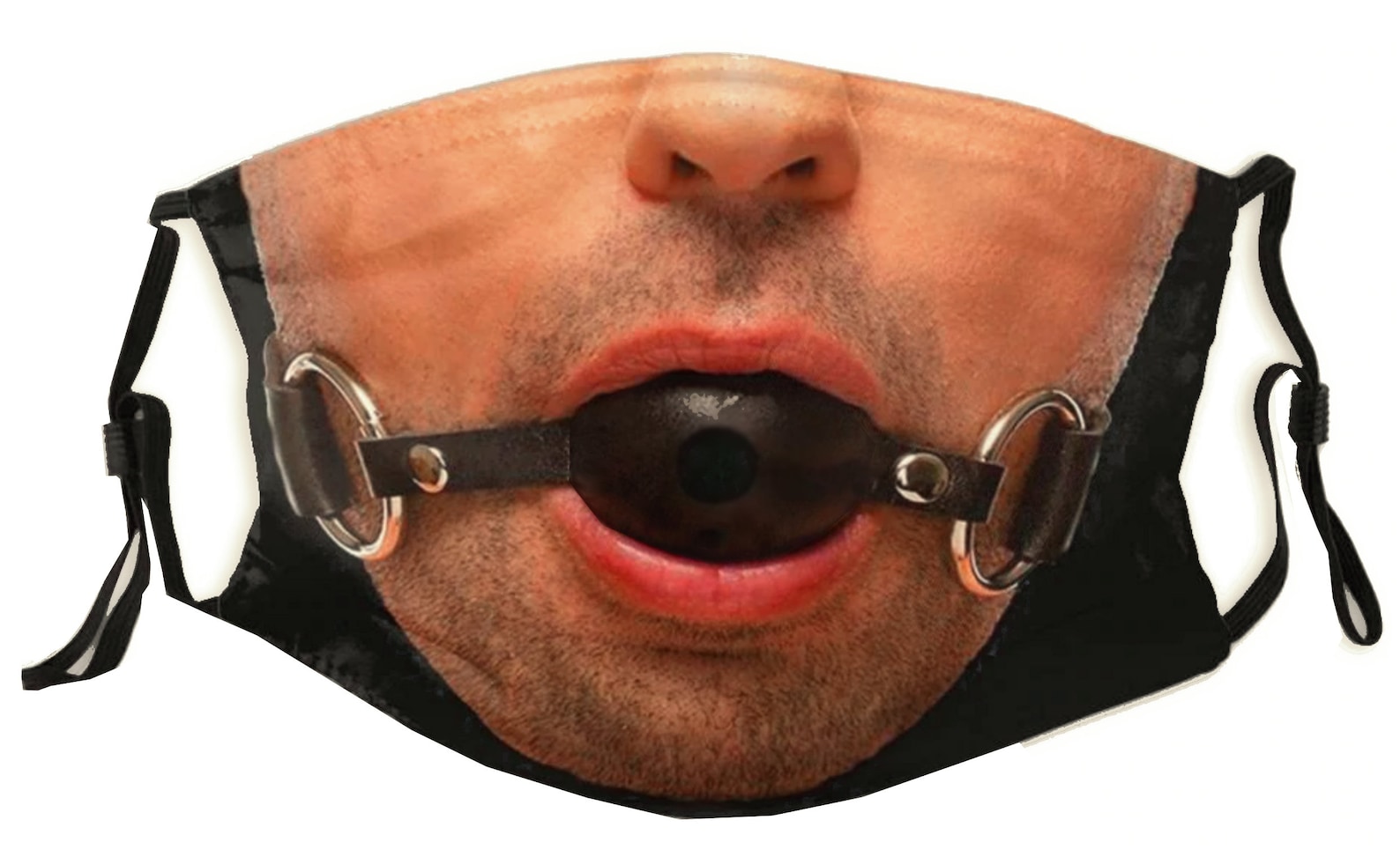 Ball Gag Face Mask 50 Shades Grey Girl Sub Dom Punishment Etsy