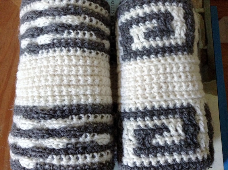 Greek Key Scarf Crochet Pattern for Women or Men // Greek Key | Etsy