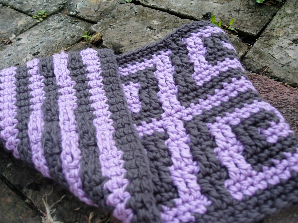 Greek Key Cowl Crochet Pattern for Women or Men // Greek Key Mosaic ...