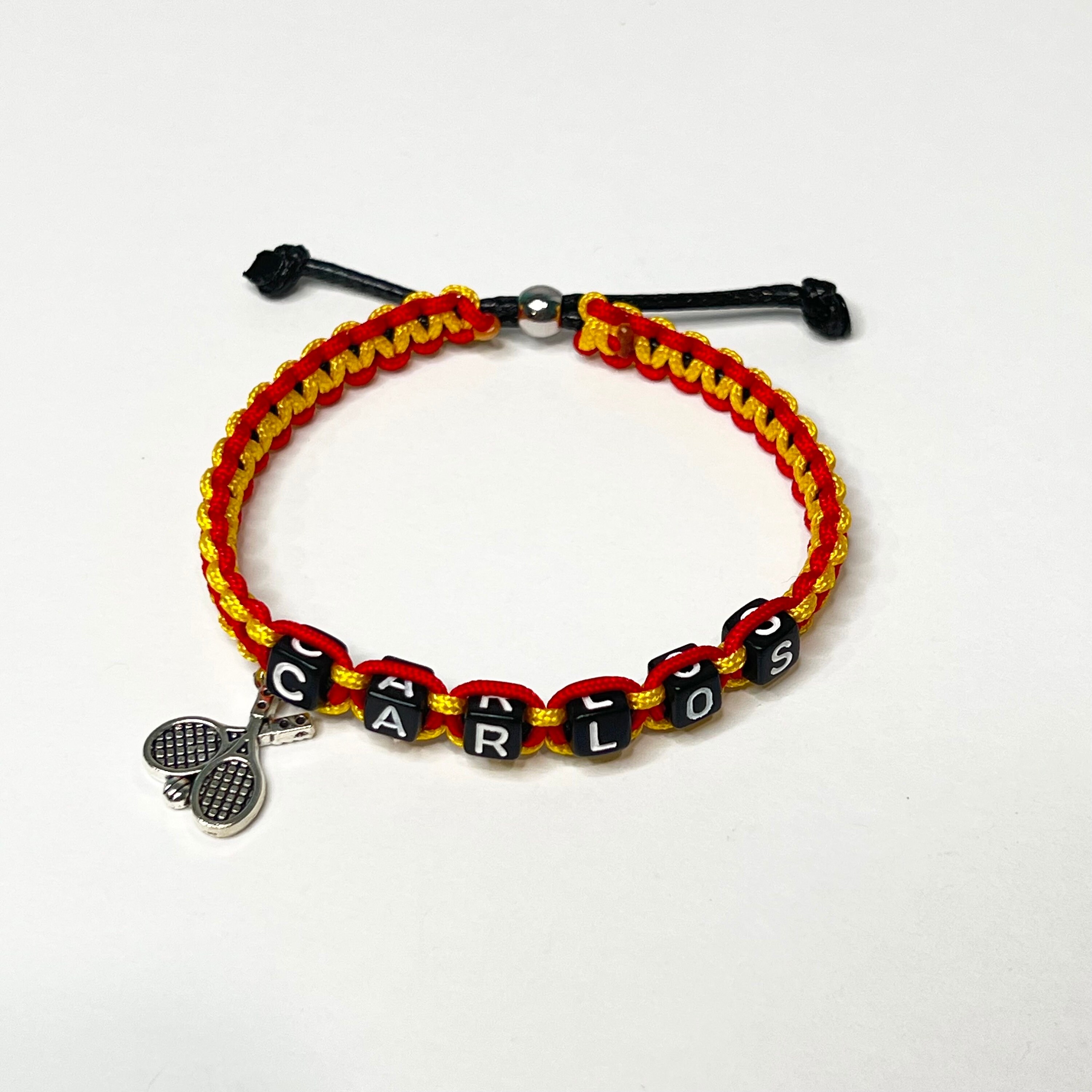 Carlos Alcaraz Fan Bracelet, Vamos Carlos, Tennis Charm CURRENTLY NOT ...