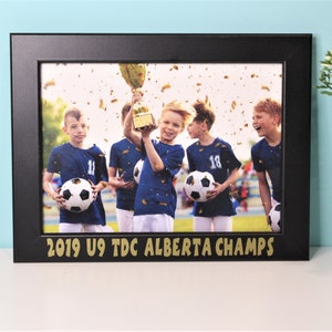 Sports Team Picture Frame, Athlete's Personalized Picture Frame, Team ...