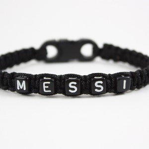 Personalized Soccer Bracelet Wristband, Messi Ronaldo Neymar Bracelet ...