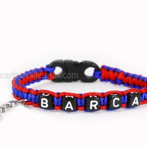 Custom Soccer Barca Wristband Bracelet, Soccer Football Bracelet ...