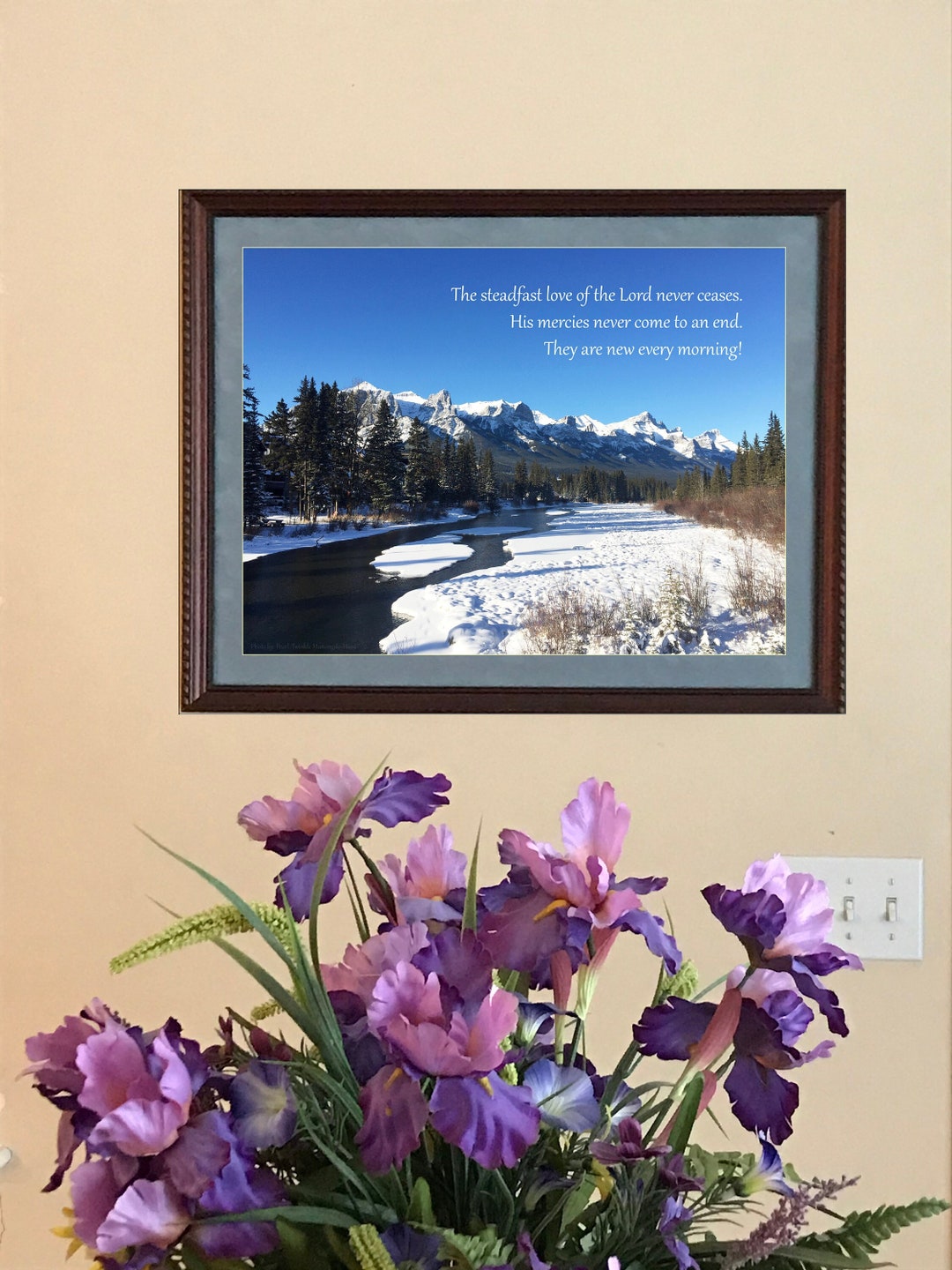 Digital Printable Art, Canmore Alberta, the Steadfast Love of the Lord, Rockies Alberta Wall ...