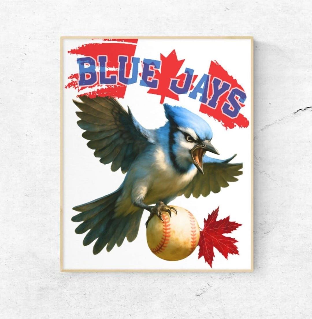 Blue Jays Digital Download Printable Art Design, Ratio 4:5, Toronto ...