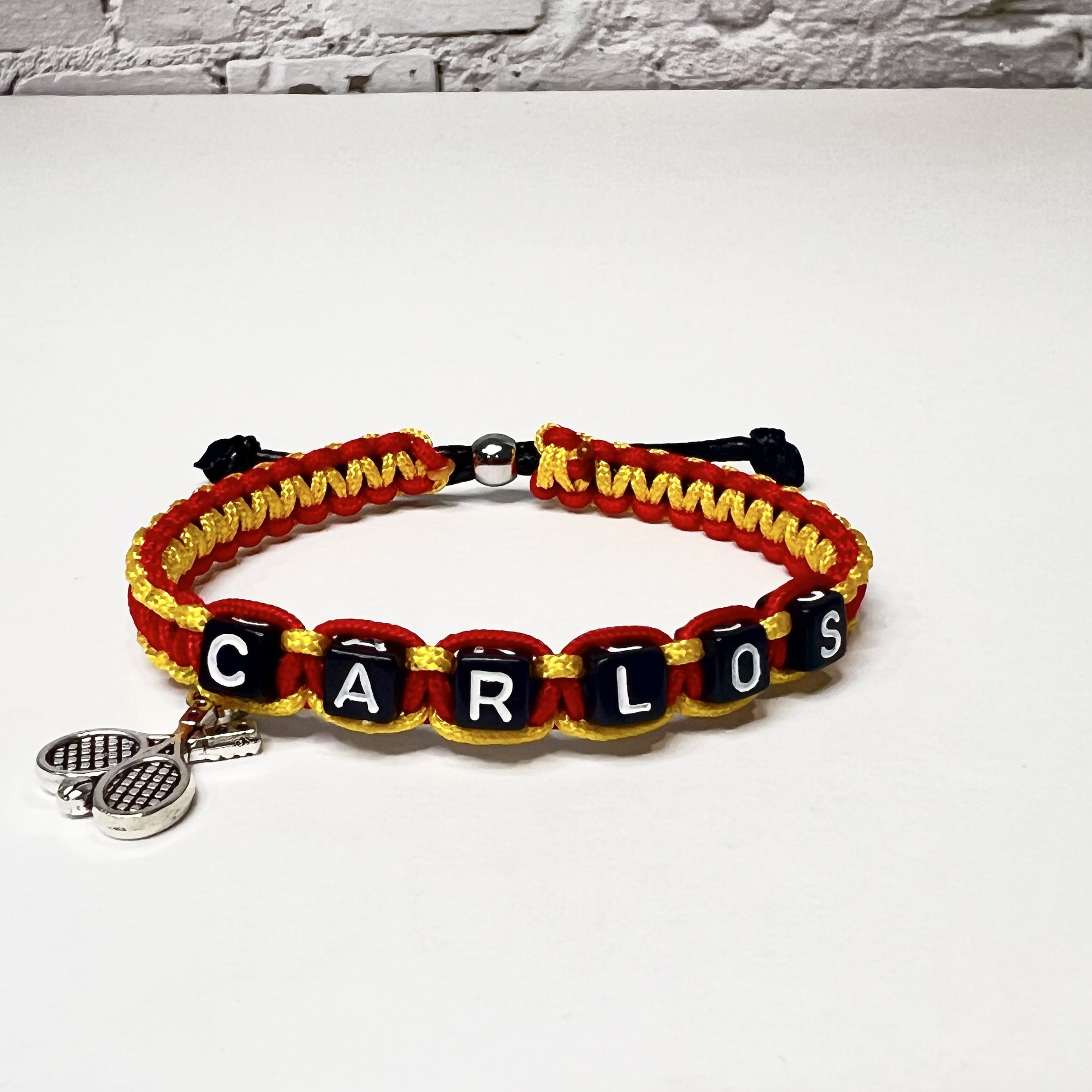 Carlos Alcaraz Fan Bracelet, Vamos Carlos, Tennis Charm CURRENTLY NOT ...