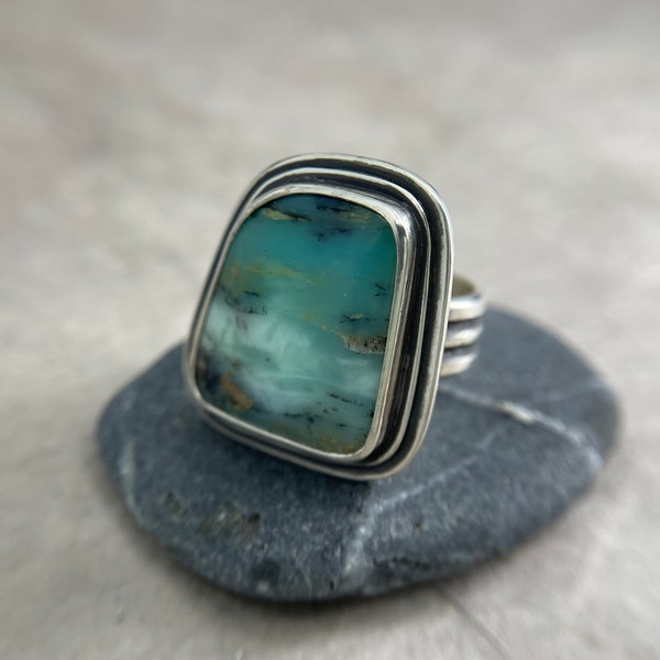 Peruvian Opal Ring - Etsy