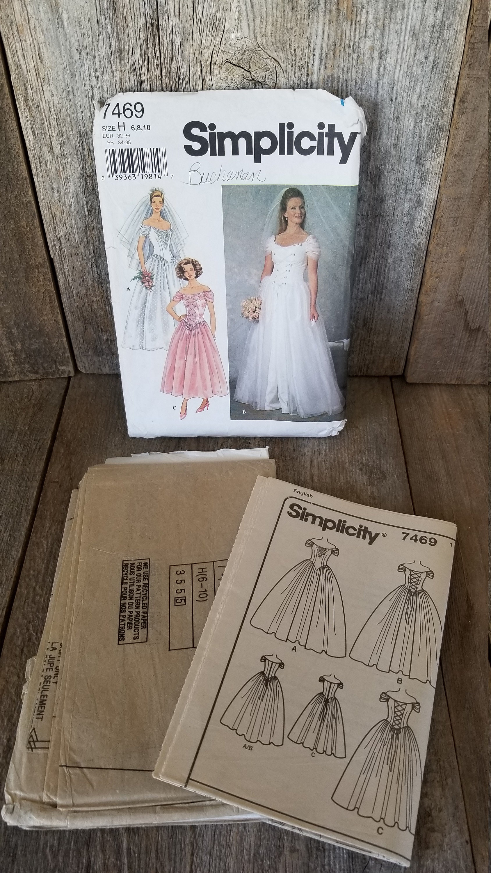Simplicity Patterns, Wedding Gown, Prom Dress, Evening Gown, School ...