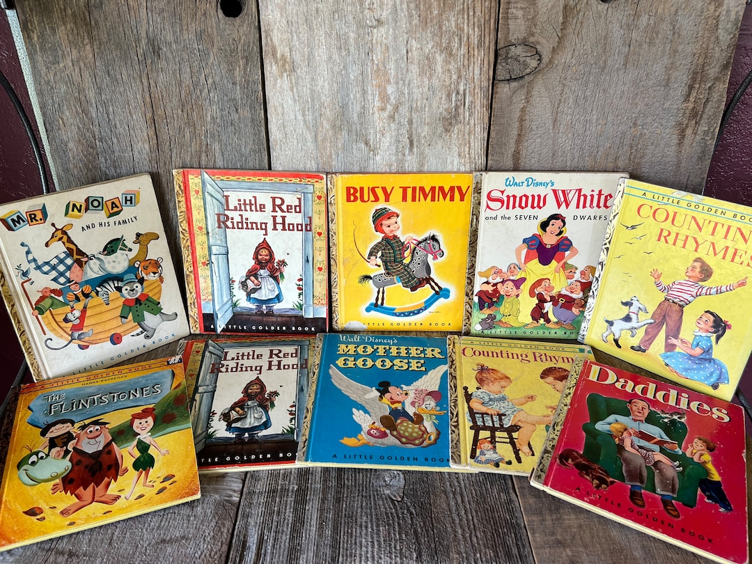 Vintage Little Golden Books, 1940s Children’s Little Red Riding Hood ...