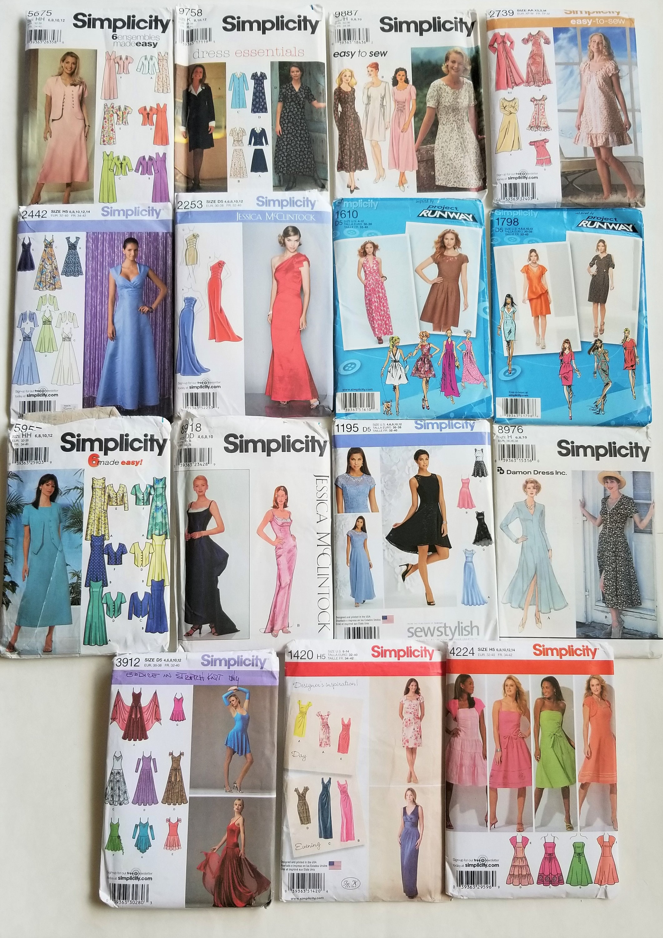 Vintage Simplicity Sewing Patterns Sizes 6 14 Seamstress - Etsy