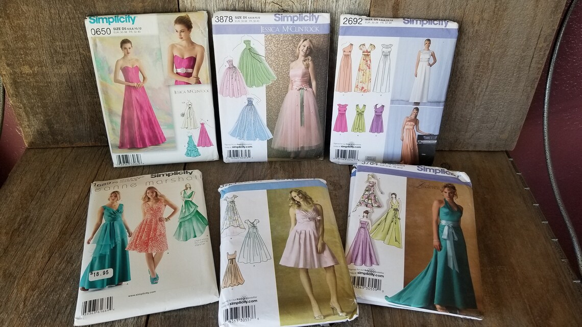 Simplicity Patterns Evening Gown Prom Dress School Dance - Etsy