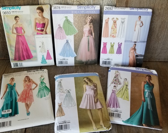 Simplicity Patterns Evening Gown Prom Dress School Dance - Etsy