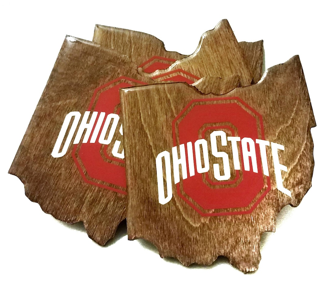 Set of 4 Ohio State Drink Coasters. - Etsy